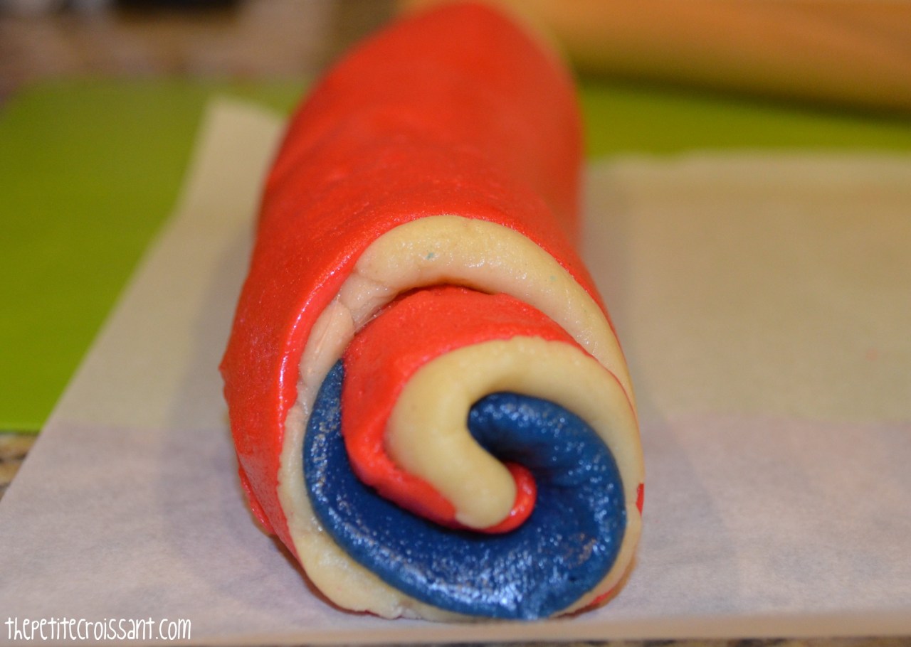 Patriotic Pinwheel Cookies | the petite croissant