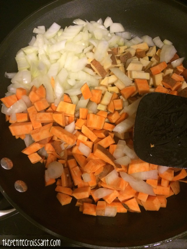 Sweet Potato and Chicken Hash | the petite croissant