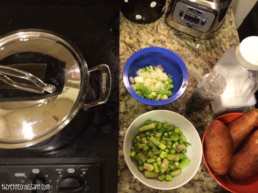 Asparagus and Sweet Potato Hash | the petite croissant
